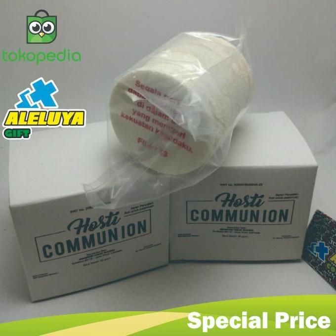READY HOSTI / ROTI PERJAMUAN KUDUS DENGAN AYAT ALKITAB ISI 50 - Shop ...