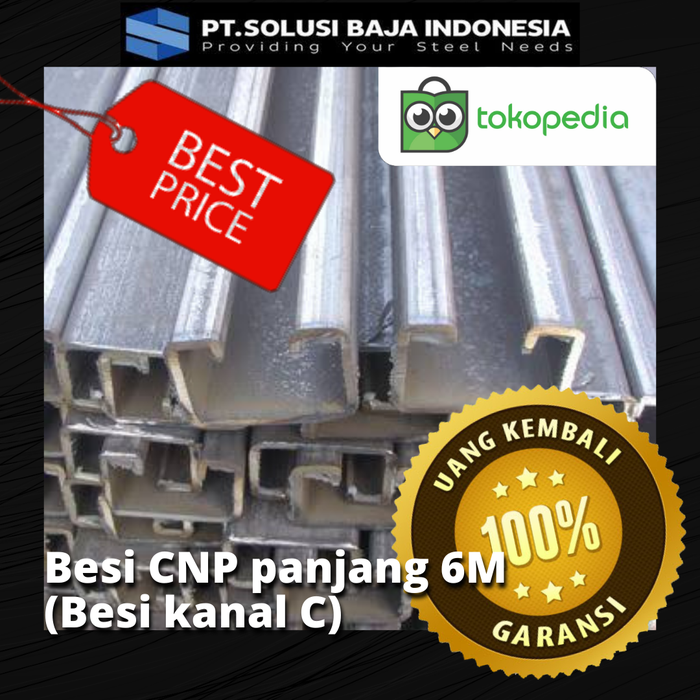 Jual Besi CNP / kanal C 100x50x20x3.2 panjang 6M - Kab. Tangerang ...