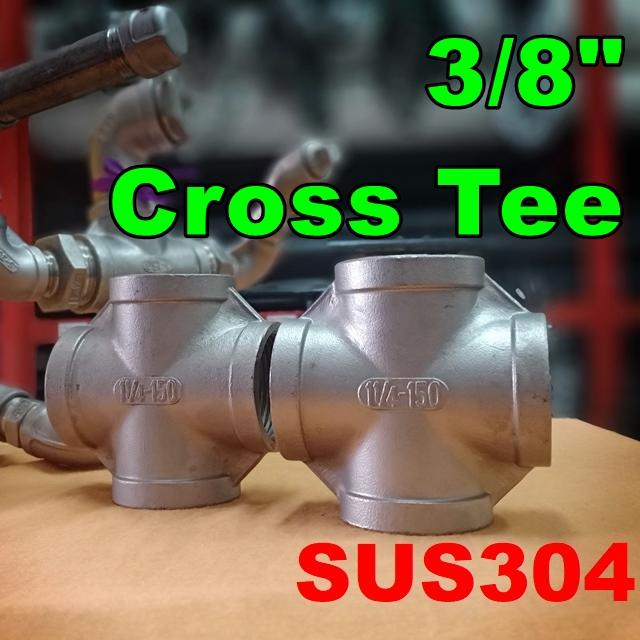 Jual Cross Tee Stainless Steel 3/8" inch 4 cabang SUS304 - Kab. Bekasi ...