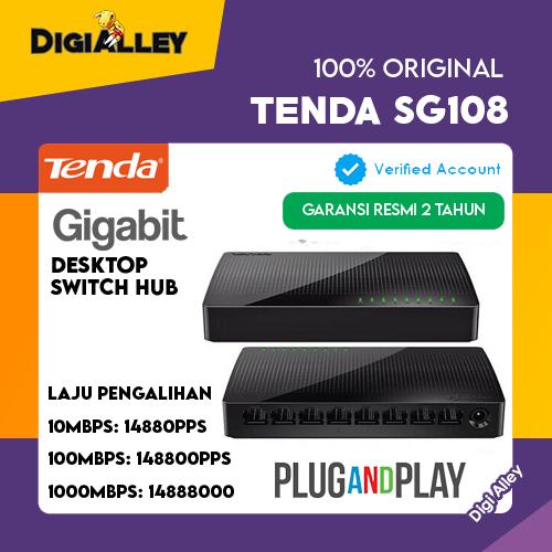 Tenda SG108 Gigabit Desktop 8 Port HUB 1000Mbps Ethernet Switch - Shop ...