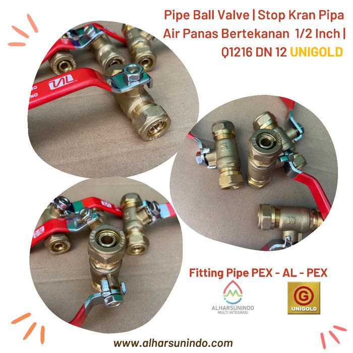 Jual Stop Kran Pipa Air Panas/Dingin/Gas UNIGOLD/RIFENG - Pipe Ball ...