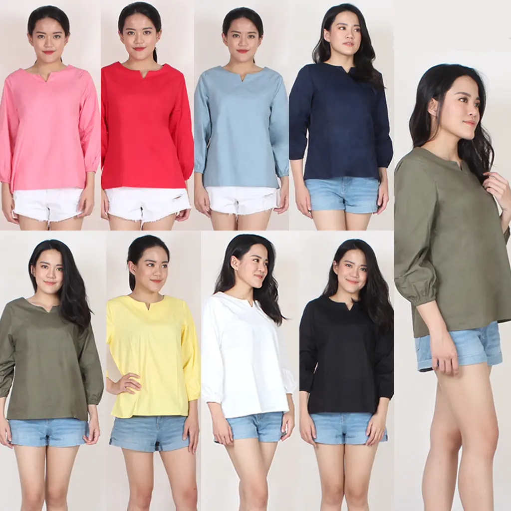 BLOUSE ARLEN VTA LENGAN KARET SIZE S-XXXL - Shop | Tokopedia