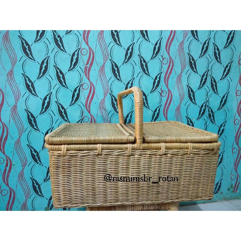 Keranjang piknik rotan jumbo - Shop | Tokopedia