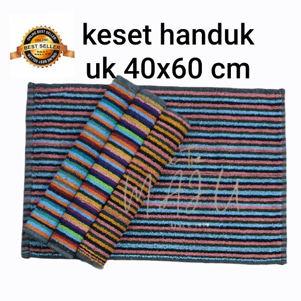 Jual KESET KAMAR MANDI STRIPE POLOS 60x40 - WARNA TUA RANDOM - Kota ...