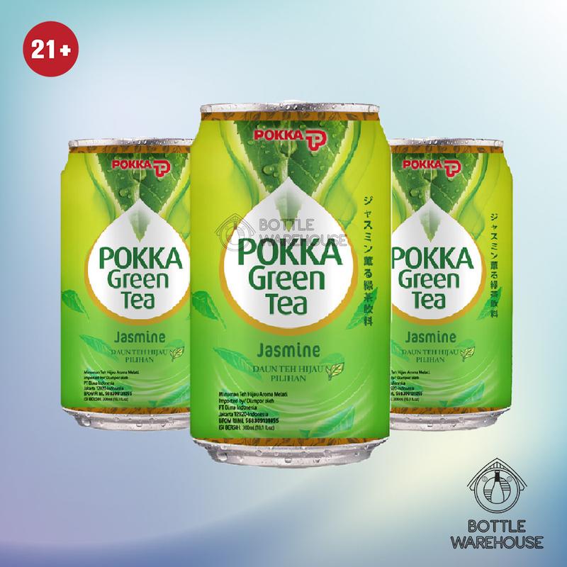 Pokka Green Tea Jasmine Can 300ml - Mixer 3 kaleng - Shop | Tokopedia