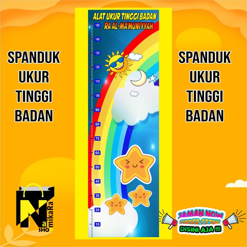 Spanduk Banner Backdrop Ukur Tinggi Badan anak TK/Paud - Shop | Tokopedia