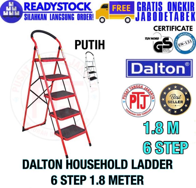 Tangga Lipat Besi 6 Step Dalton ML-406E Tangga Duduk RUMAH Step - Shop | Tokopedia
