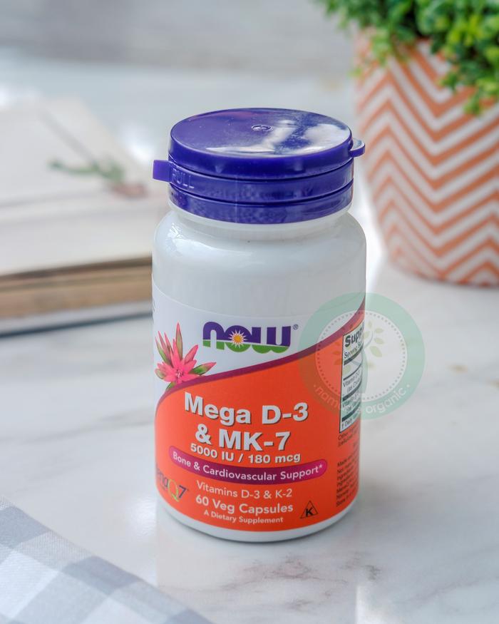 Jual NOW FOODS MEGA D3 DAN K2 MK7 5000 IU - 60 VEG CAPSULES - Kota ...