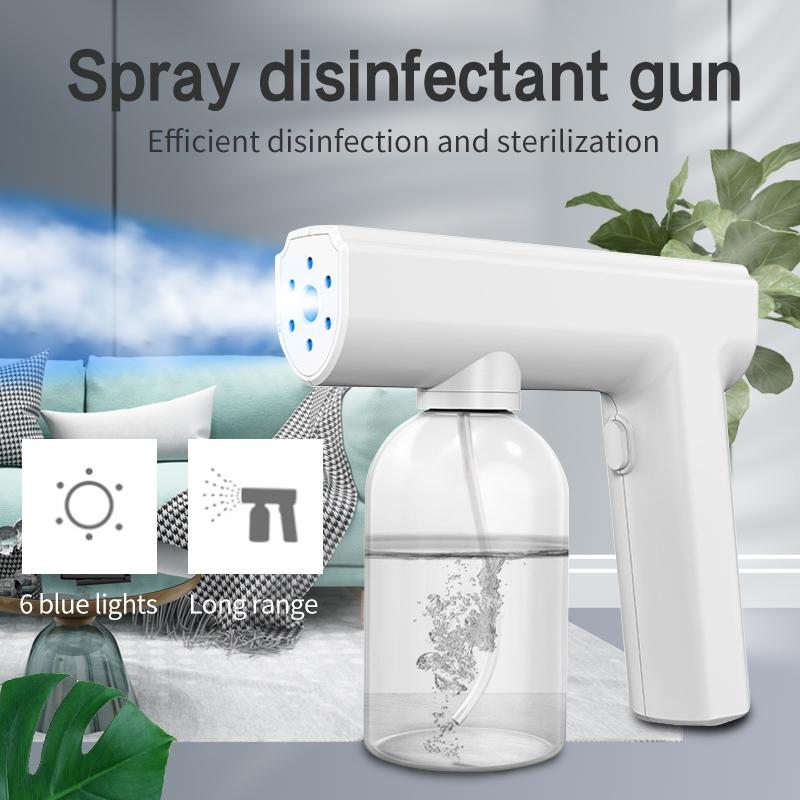 Nano Super Mist Spray Gun Disinfectant Portable Rechargeable Wireless ...