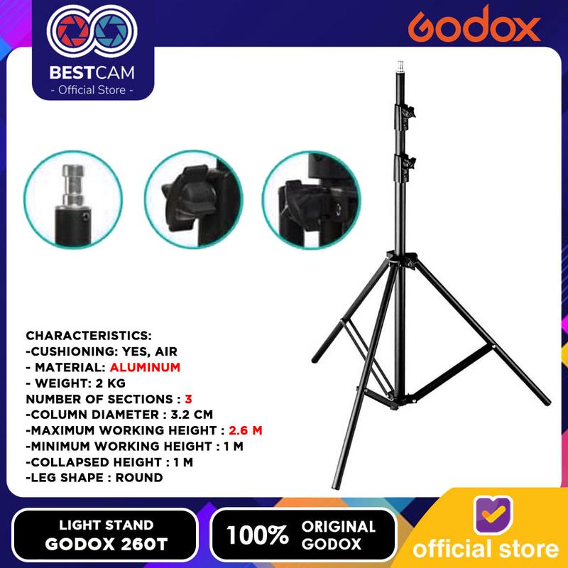 Godox 260T Light Stand Air Cushioned - Shop | Tokopedia