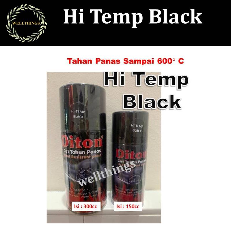 Cat Pilox Diton Tahan Panas Hi Temp Black Hitam knalpot motor - Shop ...