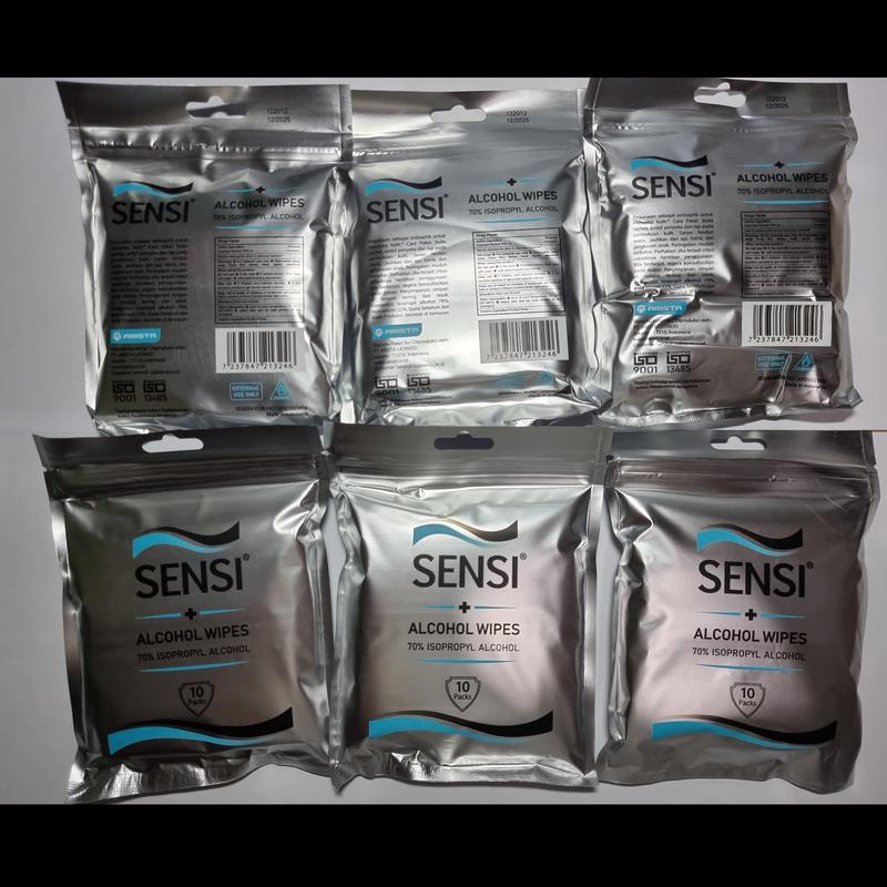 Sensi Alcohol Wipes 70% Isopropyl Alcohol / Tisu Basah Alkohol - Shop ...