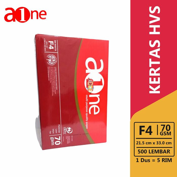 Jual Kertas HVS AONE F4 70 GSM - Rim - Kota Denpasar - Bali Stationery ...