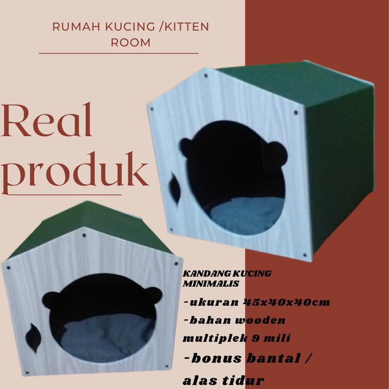 CAT ROOM KANDANG RUMAH KUCING CAT TOWER CONDO TEMPAT TIDUR KUCING ...