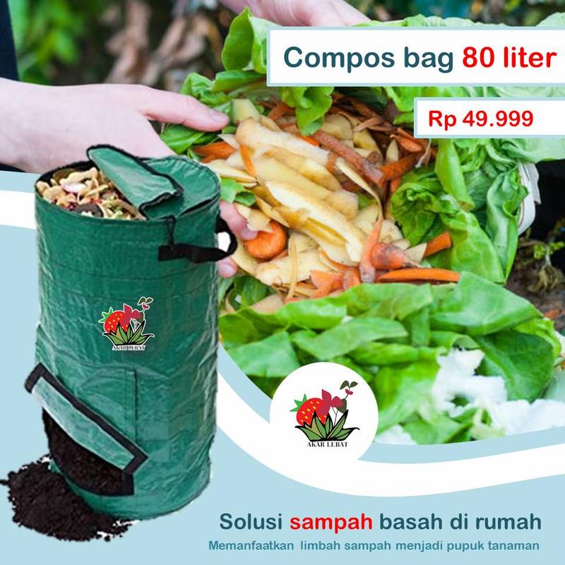 Compost bag tempat sampah multifungsi untuk membuat pupuk kompos - Shop ...