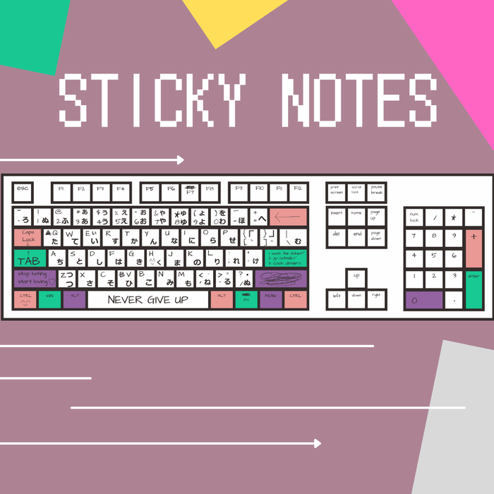 Jual KeyKraft Keycaps STICKY NOTES Keycap Set ( Japanese Legends ...