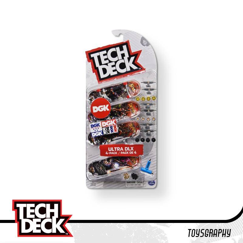 TECH DECK Ultra DLX DGK Deluxe 4 Pack Fingerboards isi 4 Customable ...