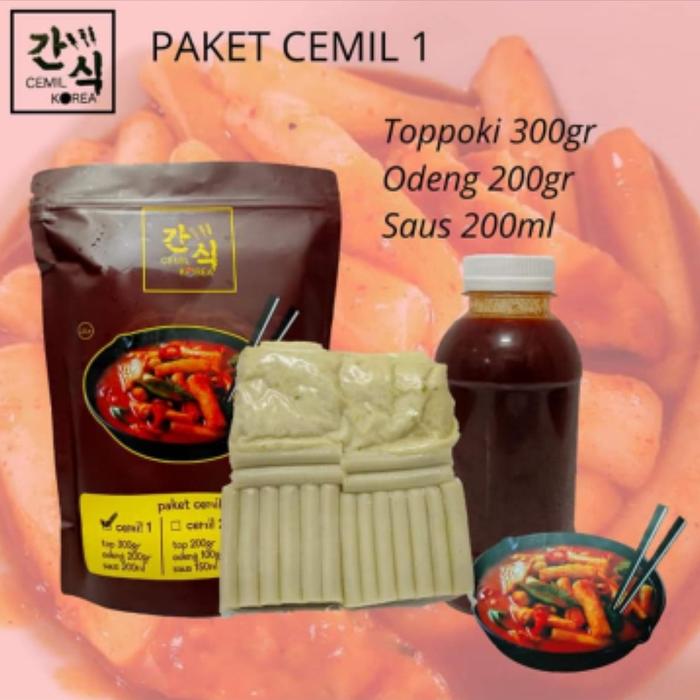 Jual Paket Cemil 1 Topoki / Toppoki / Tteokbokki / Topokki Odeng & Saos ...