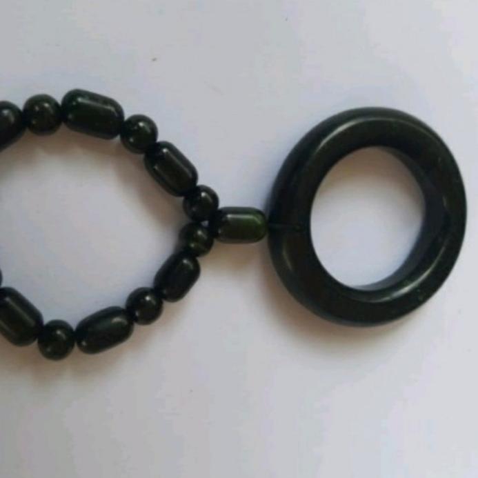 ring vitalitas pria black jade kombinasi bentuk / ring + gelang - Shop ...