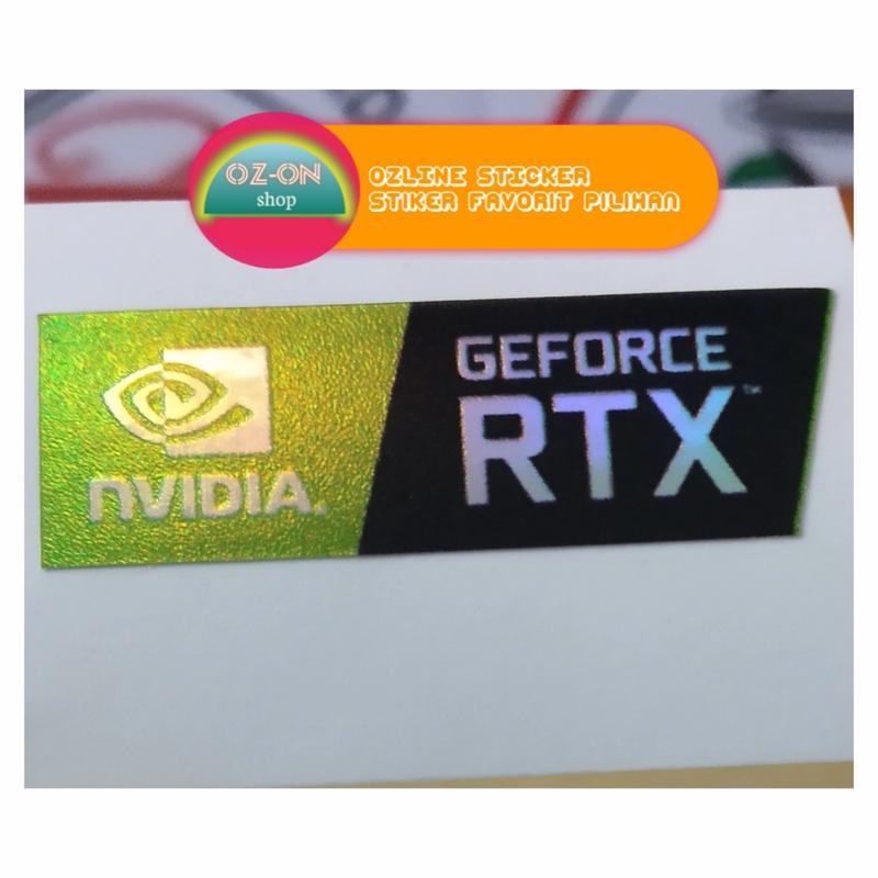 stiker nvidia geforce RTX untuk pc laptop notebook - Shop | Tokopedia
