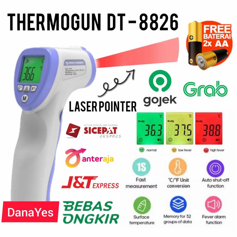 Termo Gun/ Thermogun/ Termometer Infrared Pengukur Suhu/ Termo - Shop ...