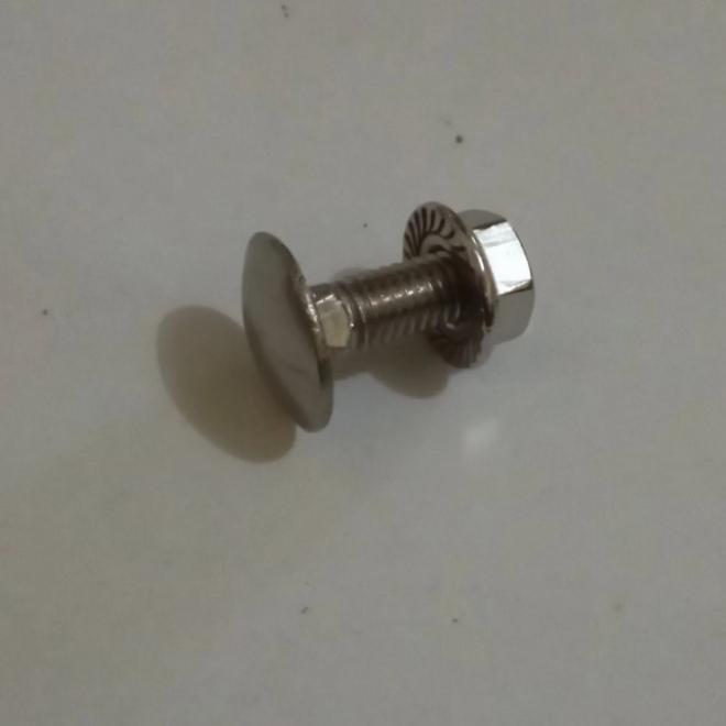 Baut Payung MurBaut Round Head Bolt + Nut Tray M6 / M8 × 15/20mm ...