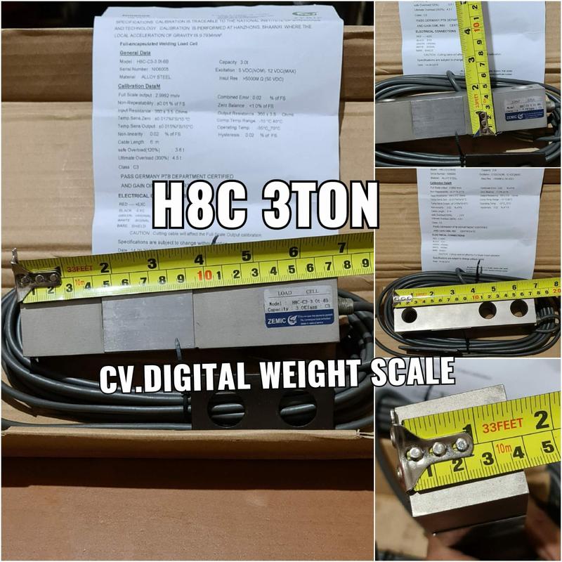 load cell shear beam zemic H8C 3ton with mounting - Shop | Tokopedia