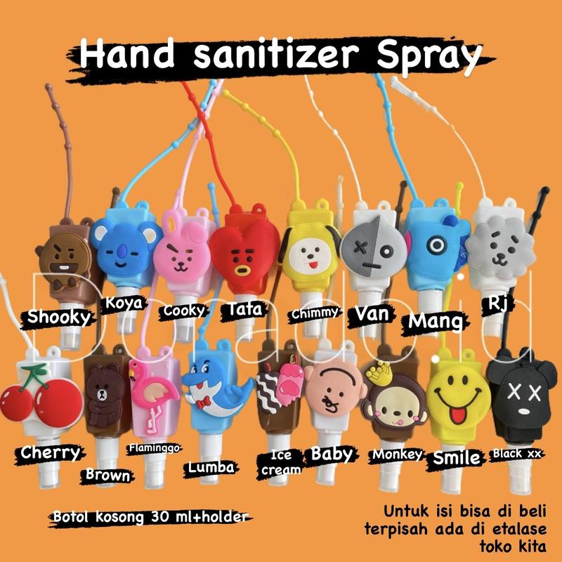 [SPRAY] Botol hand sanitizer spray BTS BT21 - Shop | Tokopedia
