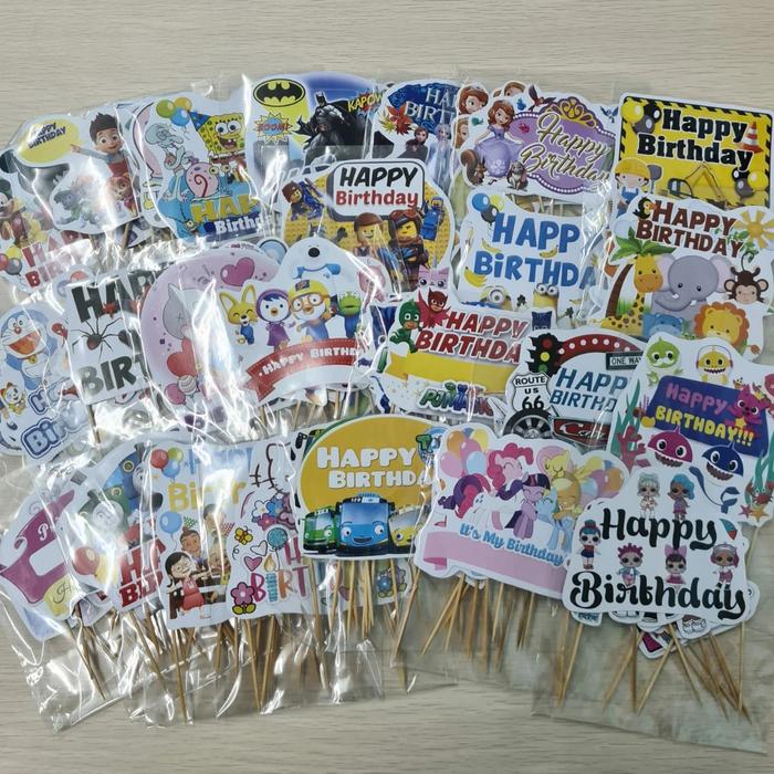 Jual Topper Happy Birthday Kertas - Mario Bross - Kota Palembang - Toko ...