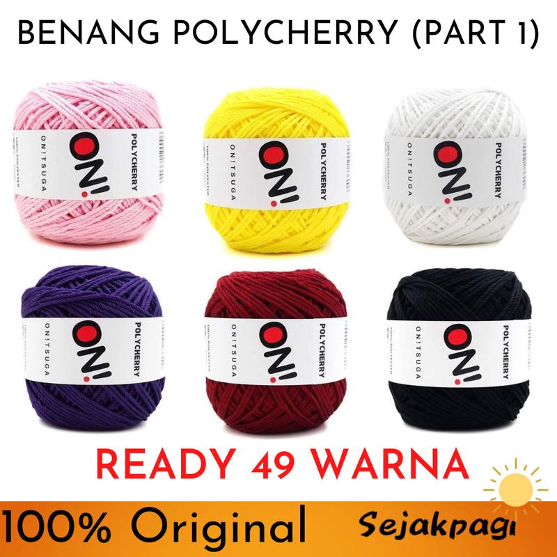 Polyester Benang Rajut Polycherry Onitsuga - Shop | Tokopedia