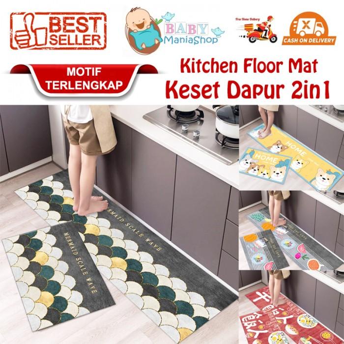 Jual Keset Dapur 2in1 PREMIUM Kitchen Floor Mat Kaki Anti Slip Kamar ...