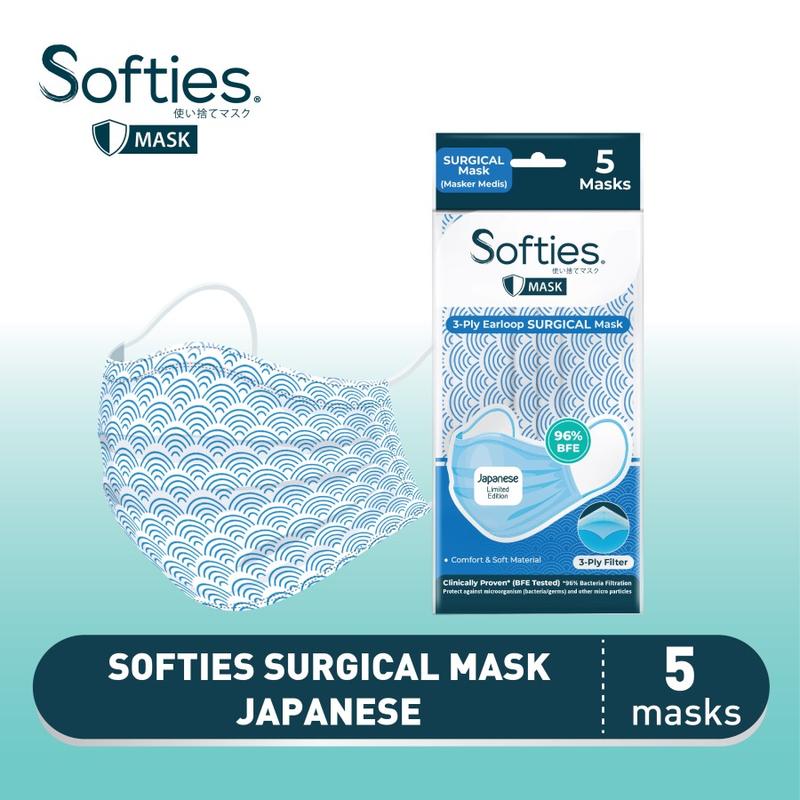 Masker Softies Earloop Surgical isi 5 (Special Design Batik) - Shop ...