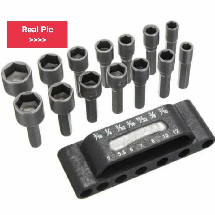 Jual Mata Bor Set Hex Shank Nut - Adapter Kunci Shock - Power Nut ...