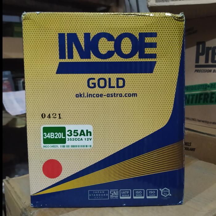 Jual Aki INCOE 34B20L original bawaan baru mobil ayla agya - Kota ...