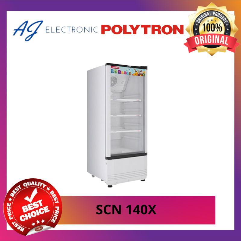 SHOWCASE POLYTRON SCN-140X / SCN140X / SCN-140 , LEMARI PENDINGIN ...