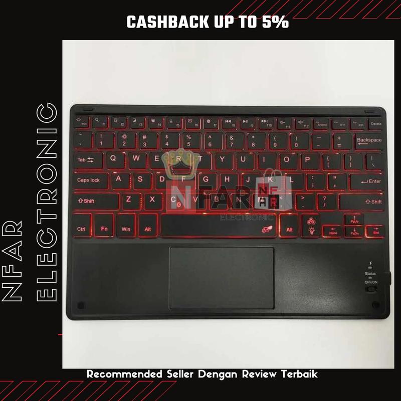 Keyboard Bluetooth 10 Inch Keyboard Dan Mouse Touchpad Backlight - Shop ...