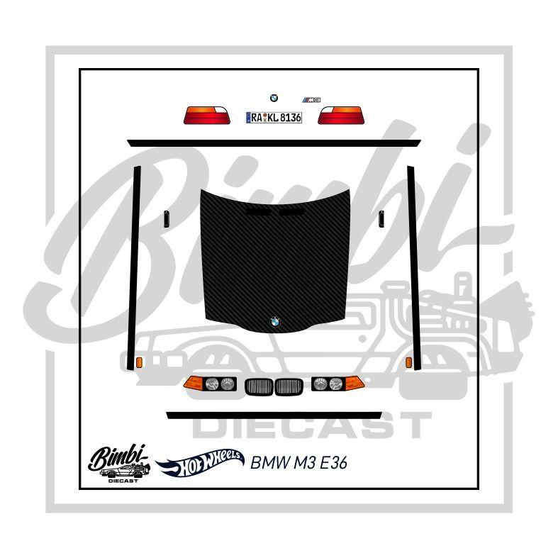 Decal Hotwheels BMW M3 E36 Transparan - Shop | Tokopedia