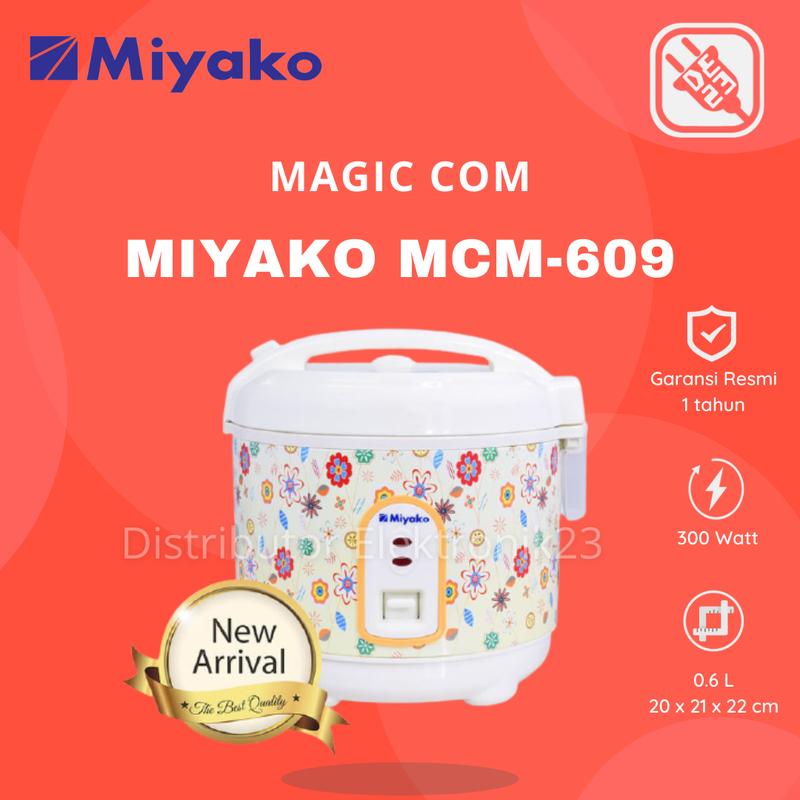 Miyako MCM-609 Penanak Nasi Serbaguna 0.6 L Magic Jar Cooker - Shop ...