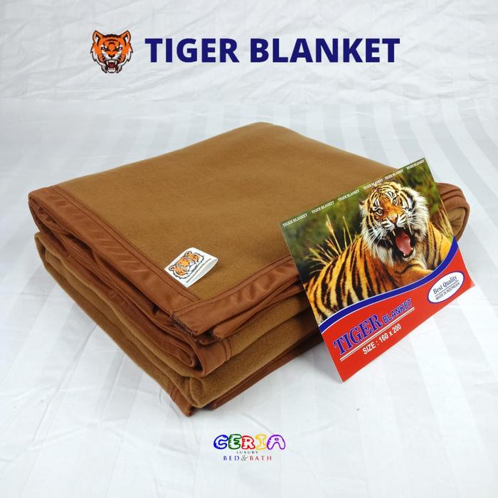 Jual Selimut Hotel Polos Merk TIGER Warna COKLAT TUA Uk. 160x200cm ...