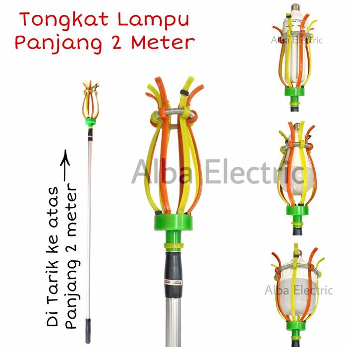 Jual FREE BUBBLE WRAP Tongkat Pengganti Lampu / Stick Lamp 2 Meter 8 ...