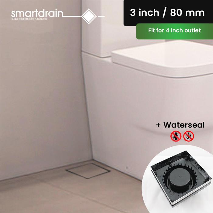 Jual Smart Drain [20/80mm Outlet] Stainless Steel with Water Seal ...