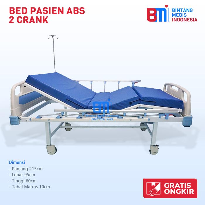 Jual Bed Pasien ABS 2 Crank - Ranjang pasien 2 engkol ABS - Paket 1 ...