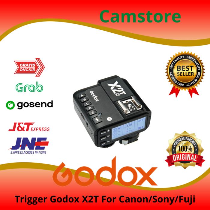 Jual Trigger Godox X2T TTL Wireless Flash / Triger Godox For Canon/Sony ...