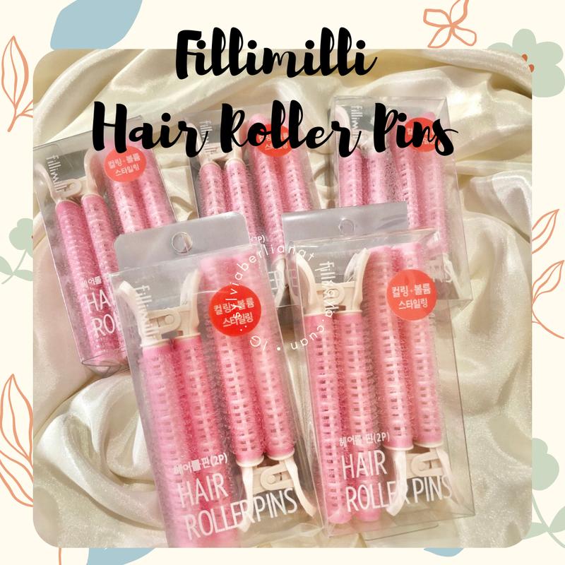 Fillimilli Hair Roller Pins Korea Twin Hair Rollers Jepit Poni Velcro ...