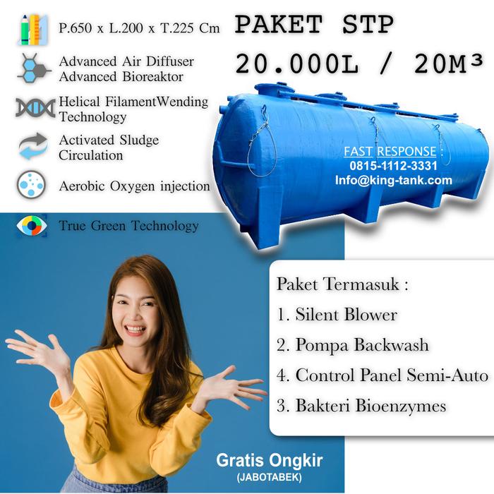Jual Tangki BIOFILTER IPAL SEPTIC 20000 Liter / 20 m3 - Kab. Tangerang ...