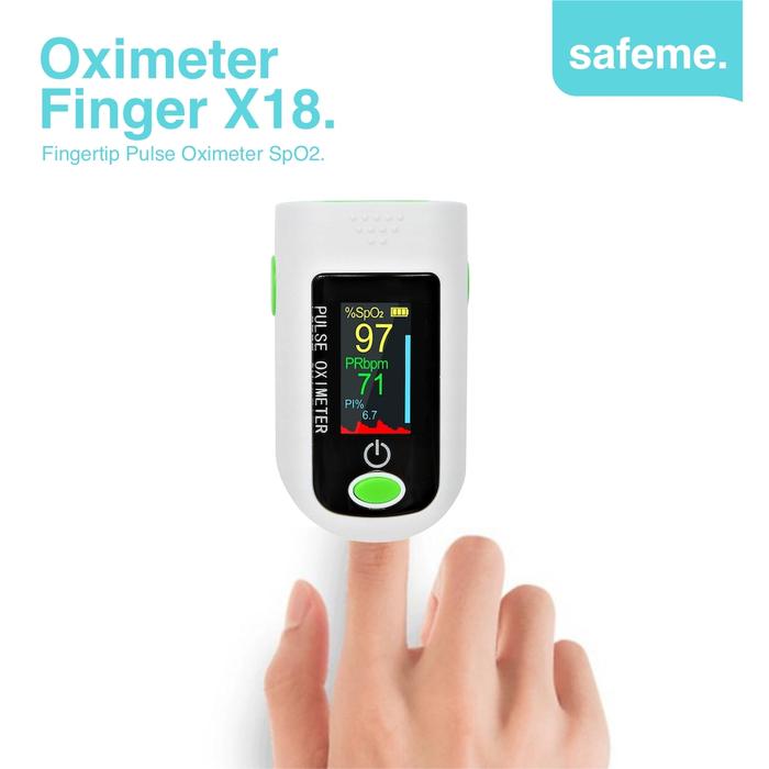 Jual Pulse Oximeter Fingertip X1805 TFT Alat Pengukur Saturasi Oksigen ...