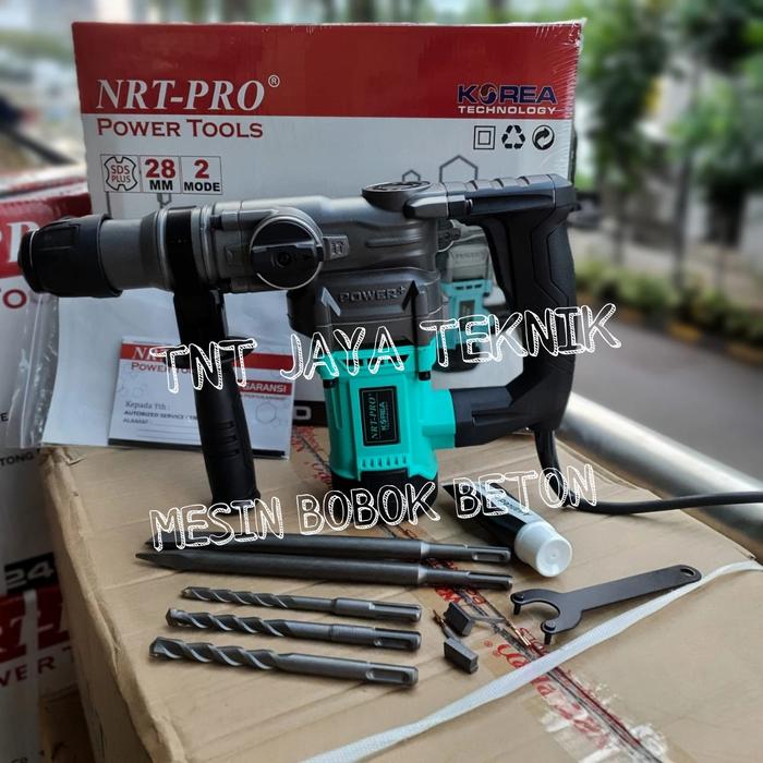 Jual NRT PRO HR 28 HD MESIN BOR BETON BOBOK / ROTARY HAMMER DRILL NRT ...