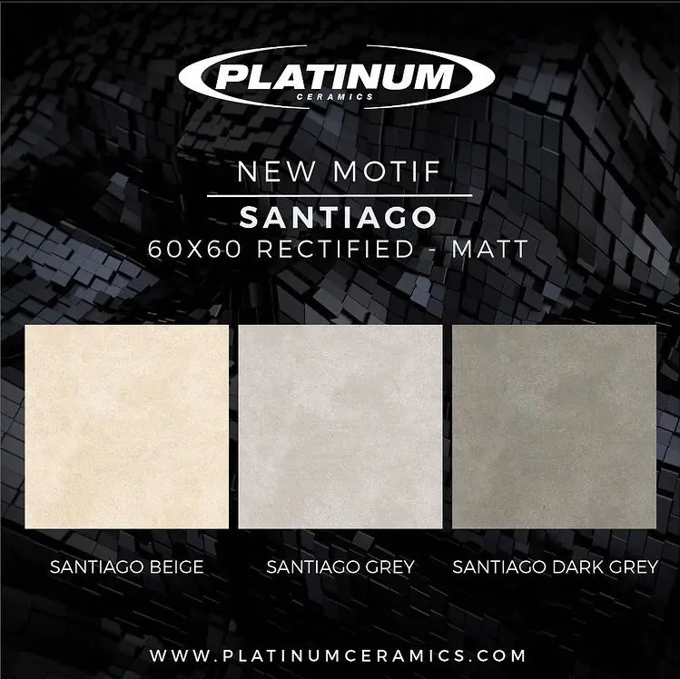 KERAMIK PLATINUM SANTIAGO BEIGE GREY DARK 60x60 LANTAI MATT REC - Shop ...
