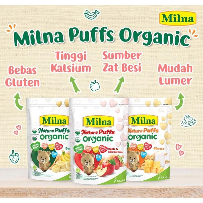 Jual MILNA Nature Puff Organic Pouch 15gr - Banana - Kab. Tangerang ...