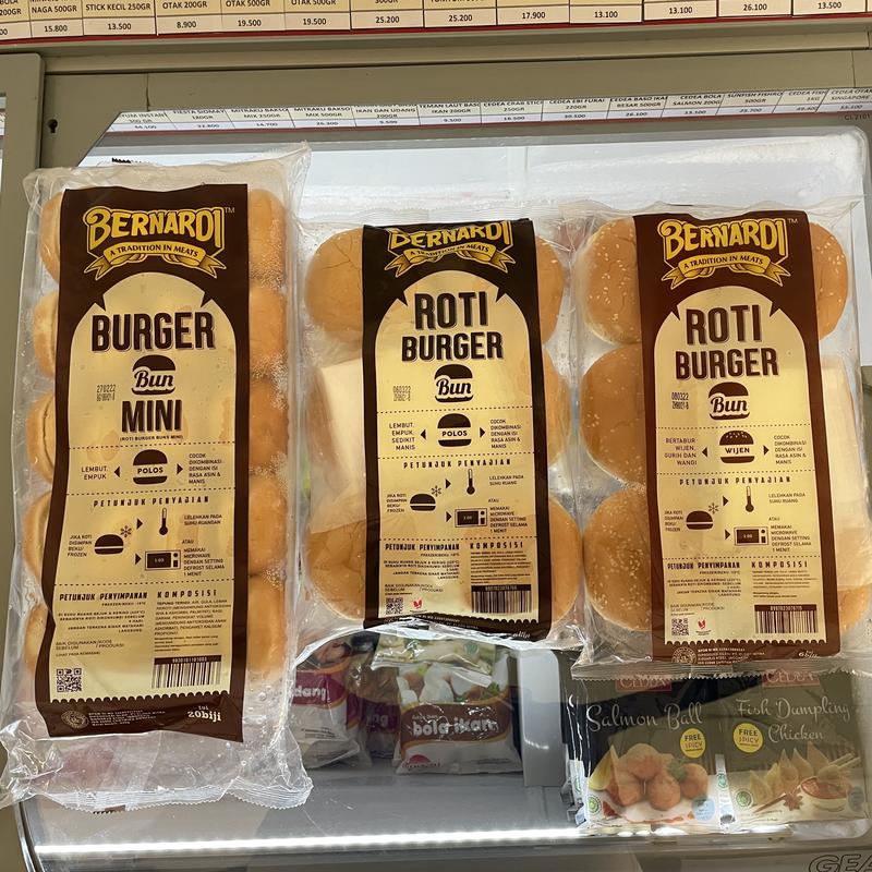 Bernardi Roti Burger Polos/Roti Burger Wijen/Roti Burger Mini - Shop ...